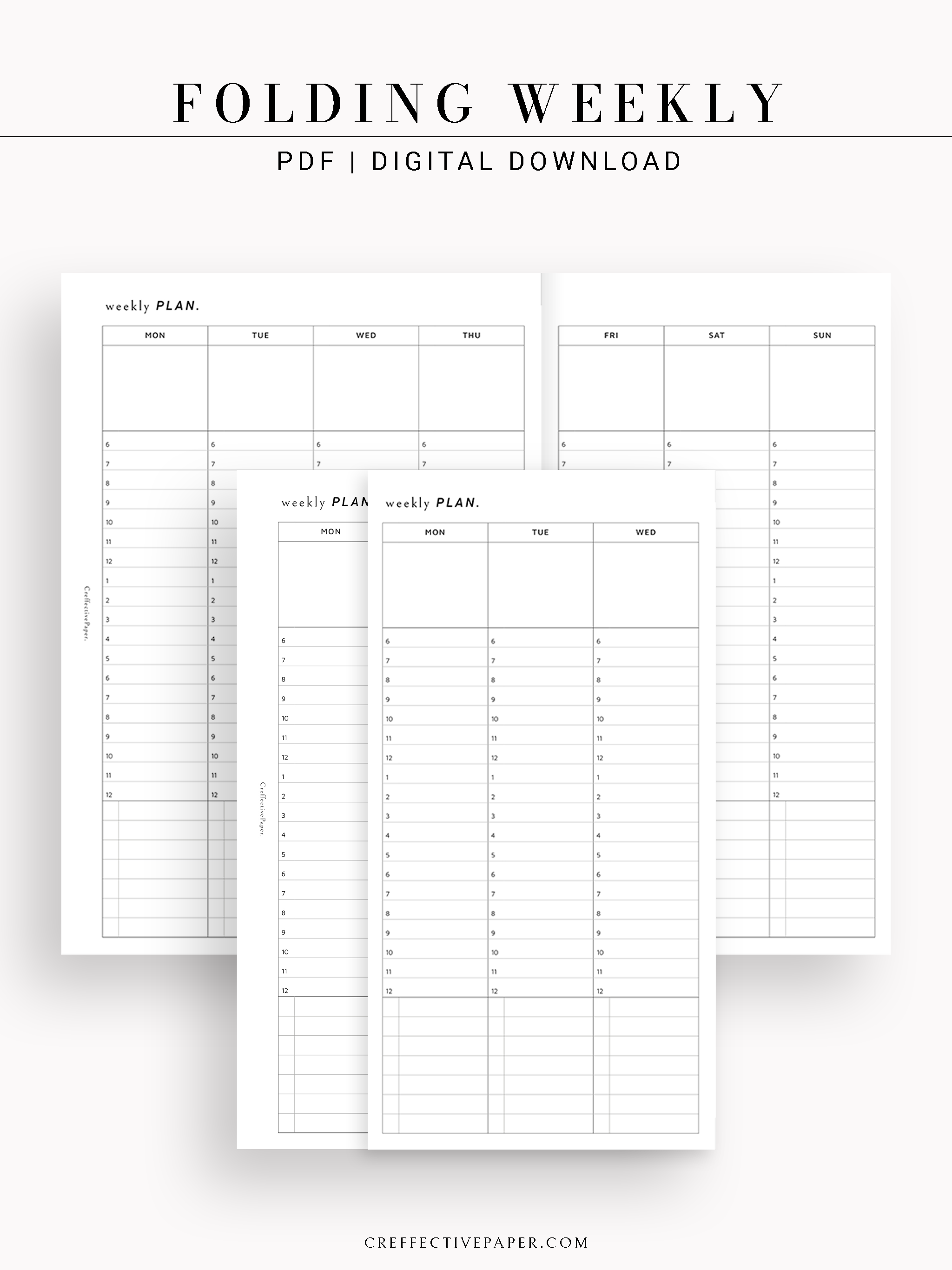 Creative and Effective Printable Planner Inserts | CreffectivePaper