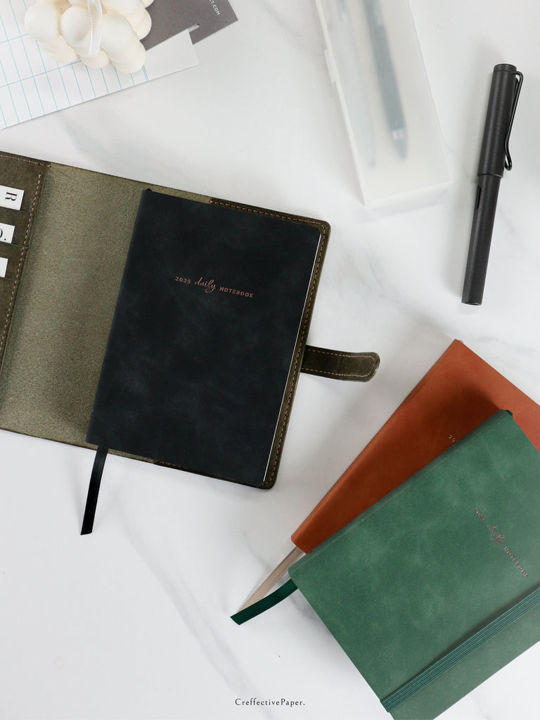 2025 Daily Notebook, A6 size – CreffectivePaper