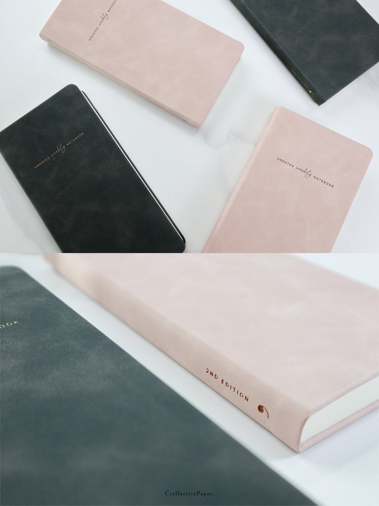 Undated Weekly Notebook, Weeks size – CreffectivePaper