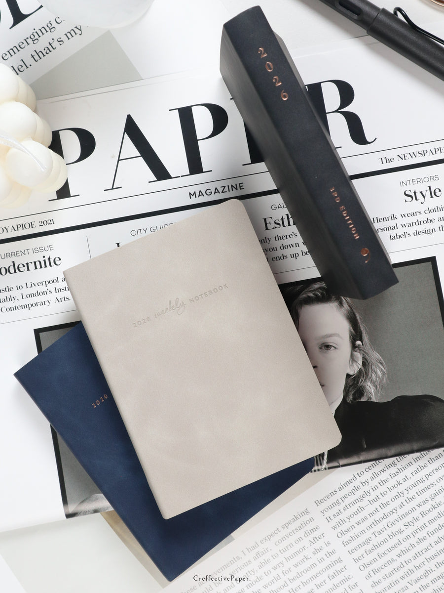 2026 Weekly Notebook, Passport Size – CreffectivePaper