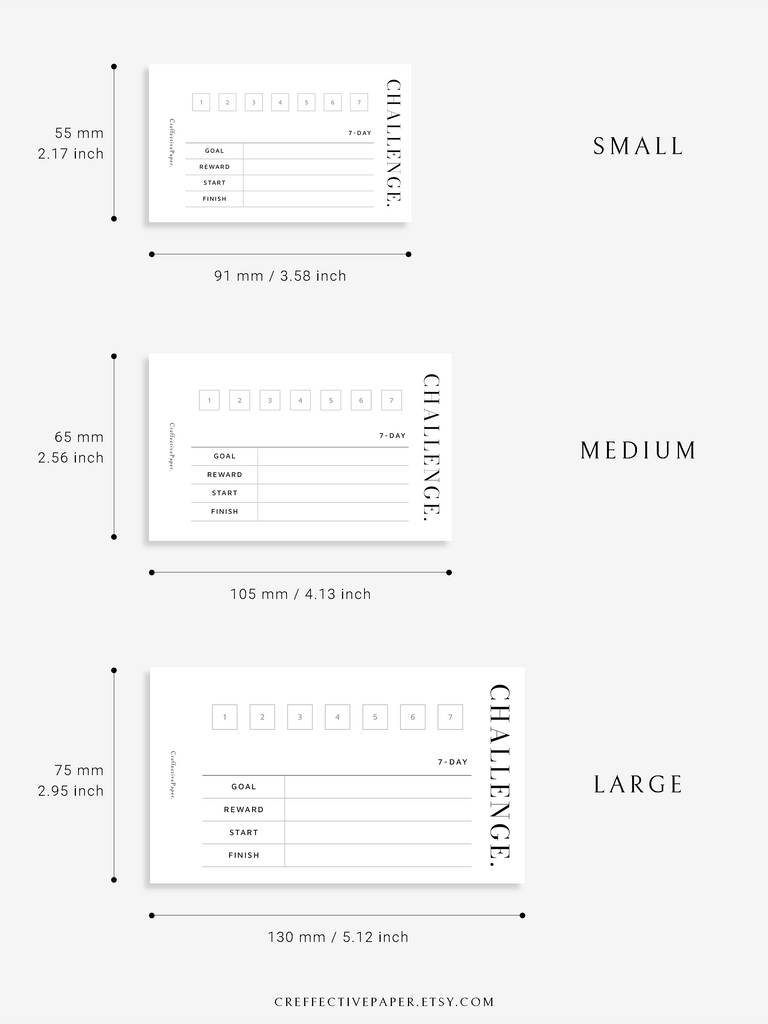 T139 | 7-day & 30-day Challenge for 3 Rings – CreffectivePaper