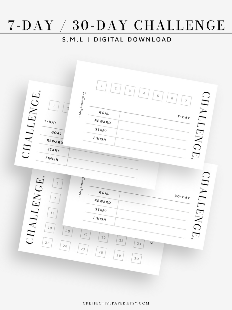 T139 | 7-day & 30-day Challenge for 3 Rings – CreffectivePaper