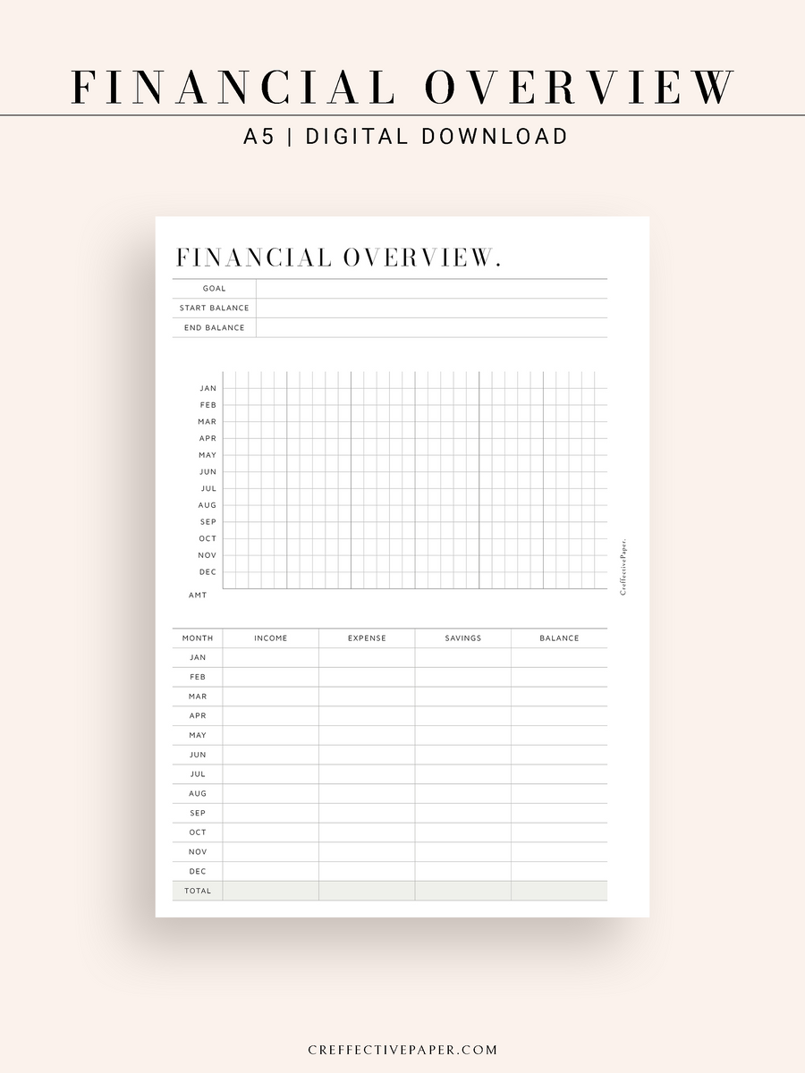 T138 | Yearly Financial Overview – CreffectivePaper
