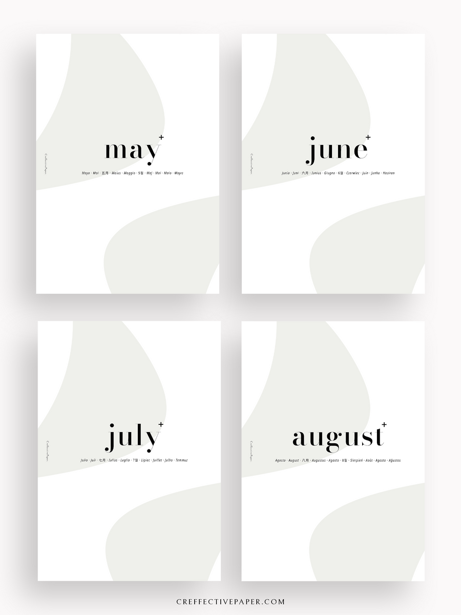 DA128 | Month Covers Dashboards(Jan-Dec) – CreffectivePaper