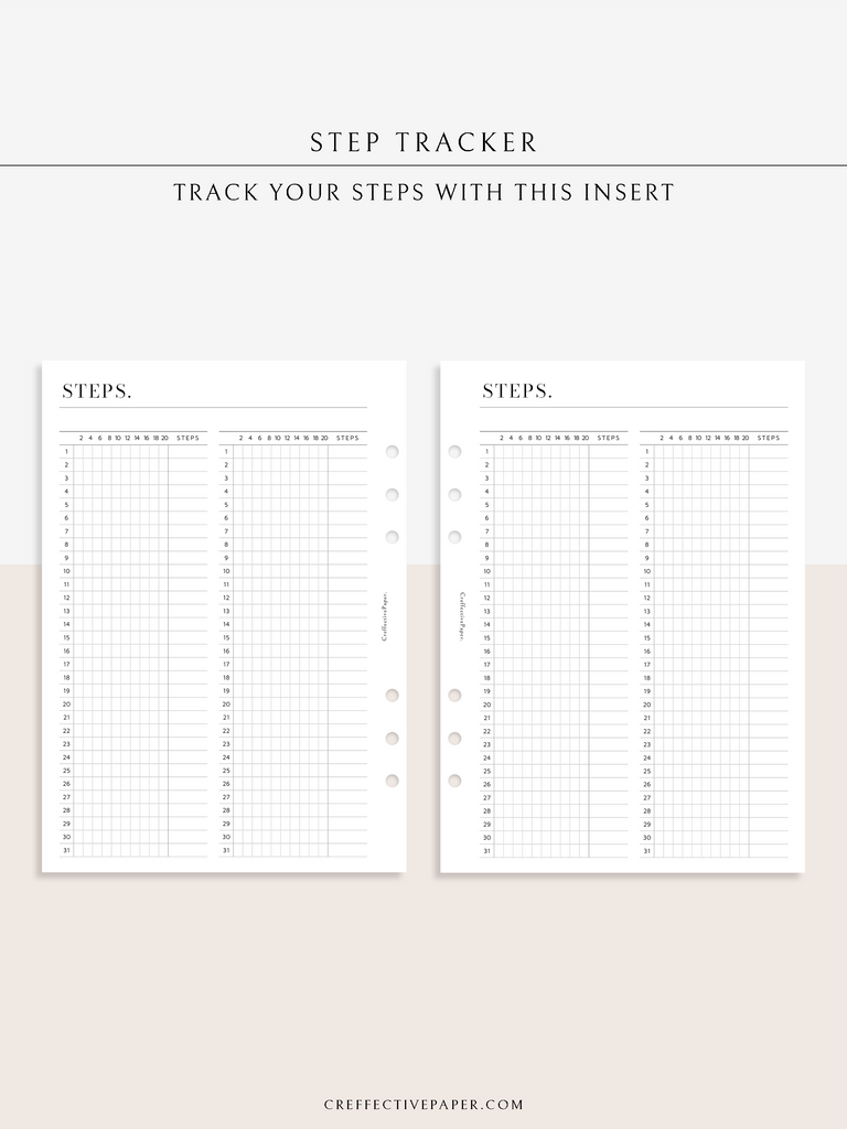 T135 | Step Tracker – CreffectivePaper