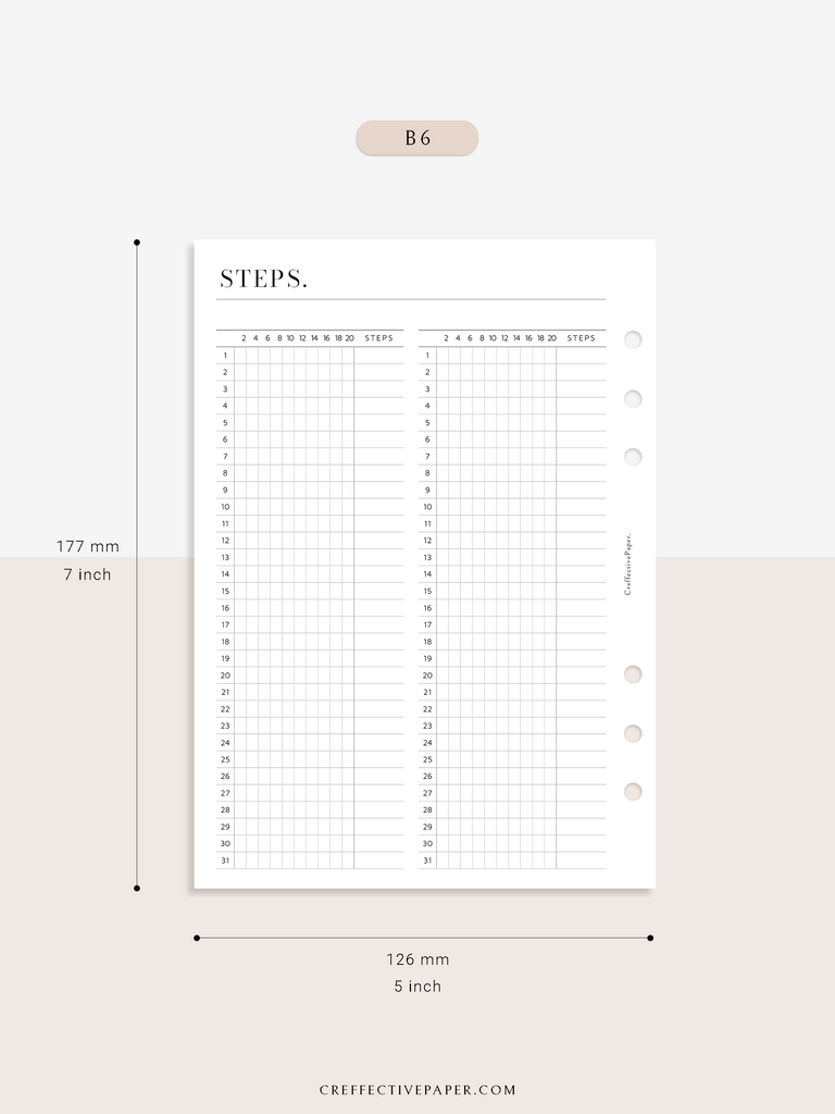 T135 | Step Tracker – CreffectivePaper