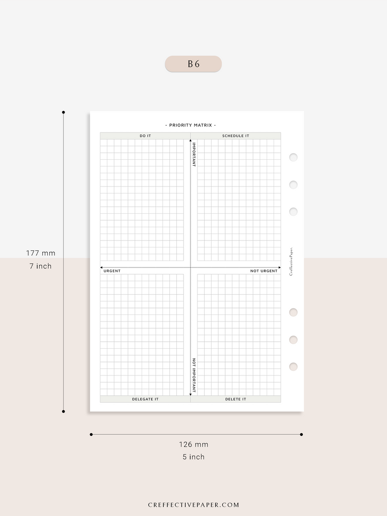 N133 | Priority Matrix – CreffectivePaper
