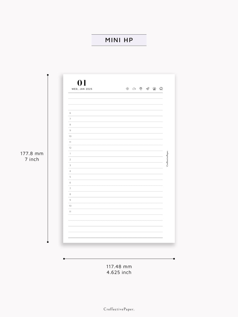 D126_2025 | 2025 Daily, DO1P, Lined – CreffectivePaper