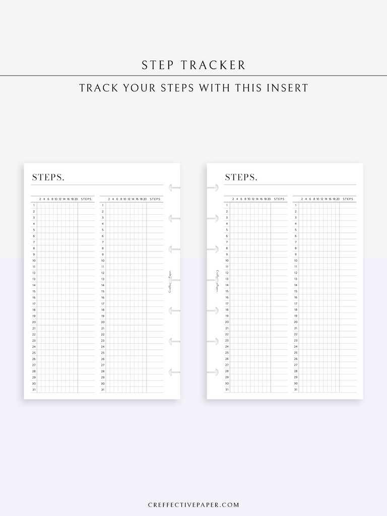T135 | Step Tracker – CreffectivePaper