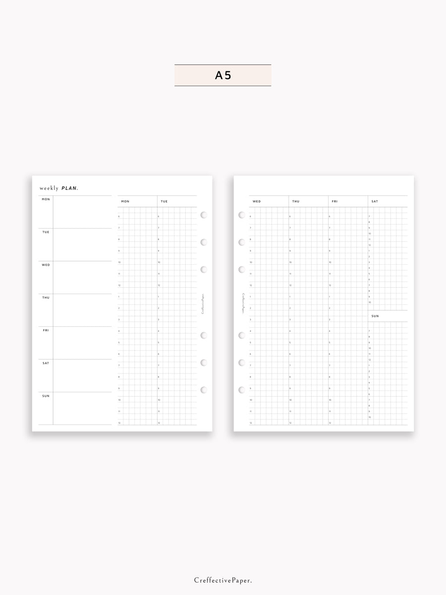 W131 | Weekly Planner (WO2P) – CreffectivePaper