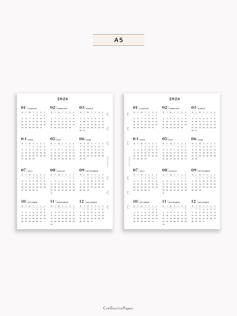 Y104_2026 | 2026 Calendar – CreffectivePaper