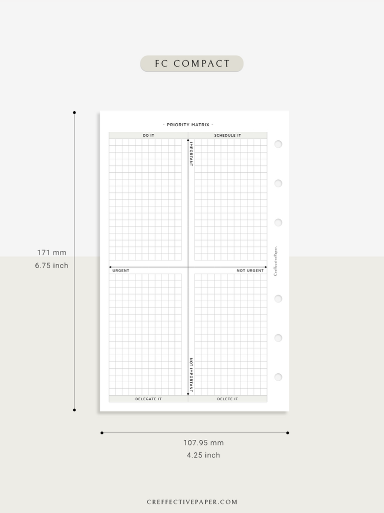 N133 | Priority Matrix – CreffectivePaper