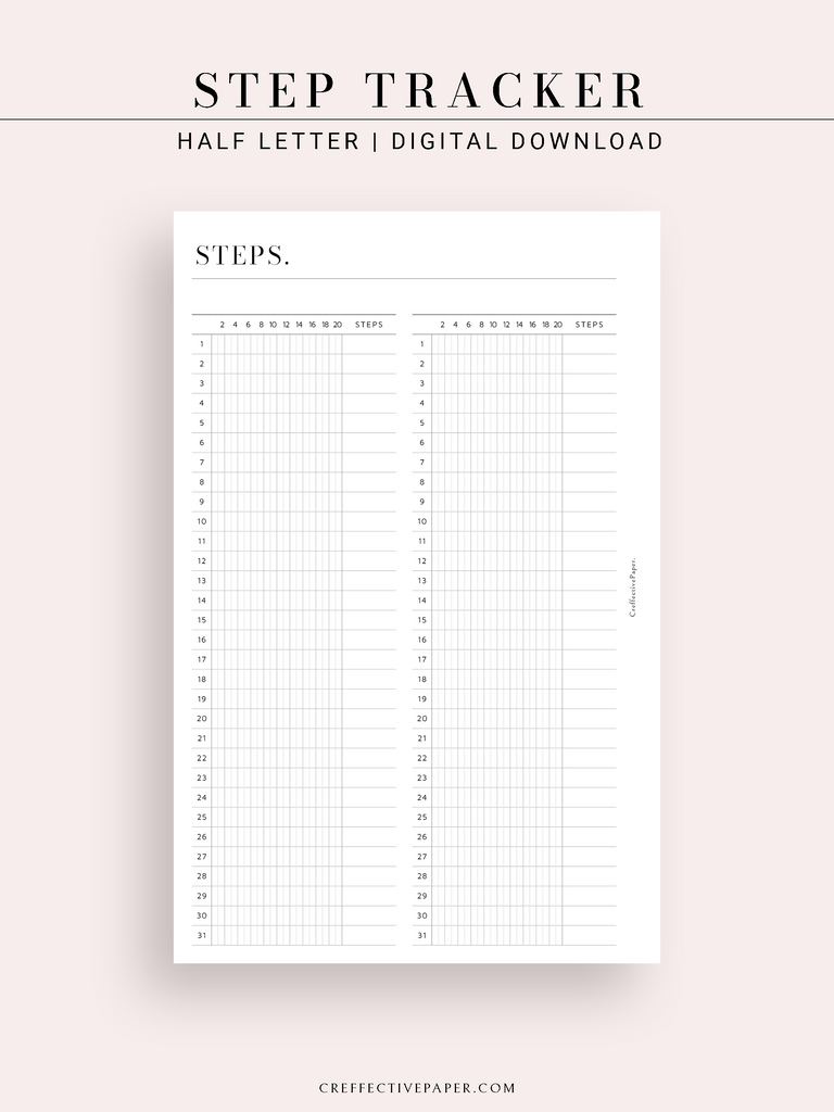 T135 | Step Tracker – CreffectivePaper