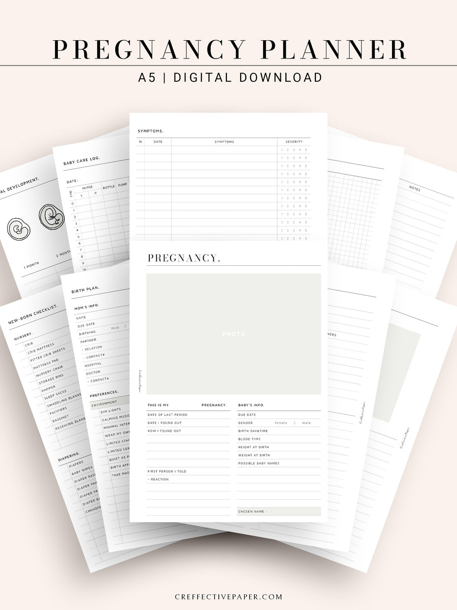 N128 | Pregnancy Planner Bundle – CreffectivePaper