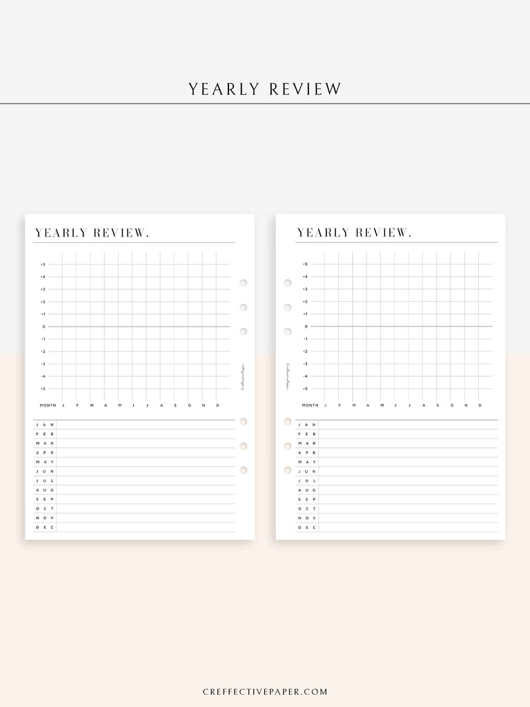 Y108 | Yearly Review, Year at a Glance, Yearly Overview – CreffectivePaper