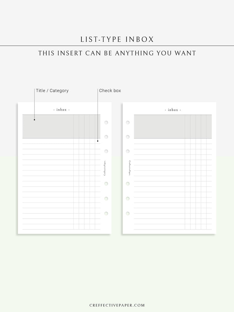 N116 | List-Type Inbox for Task, To-do, Project and Checklist ...