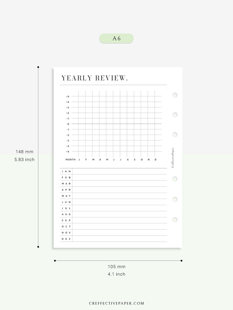 Y108 | Yearly Review, Year at a Glance, Yearly Overview – CreffectivePaper
