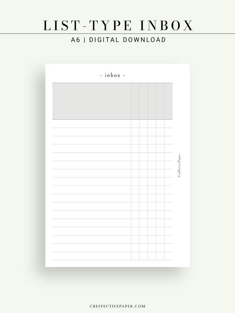 N116 | List-Type Inbox for Task, To-do, Project and Checklist ...