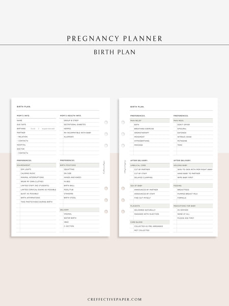 N128 | Pregnancy Planner Bundle – CreffectivePaper