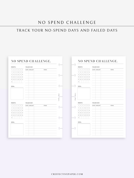 T133 | No Spend Challenge – CreffectivePaper