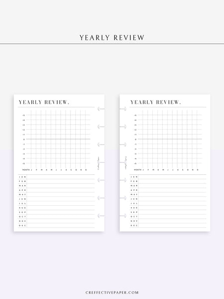 Y108 | Yearly Review, Year at a Glance, Yearly Overview – CreffectivePaper