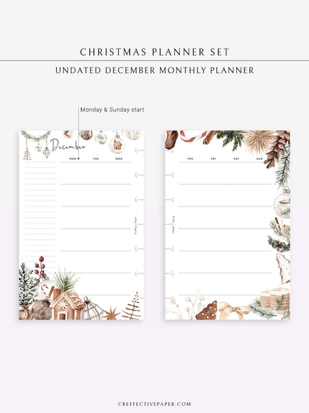B103 | Christmas Planner Bundle, 10 of Set – CreffectivePaper