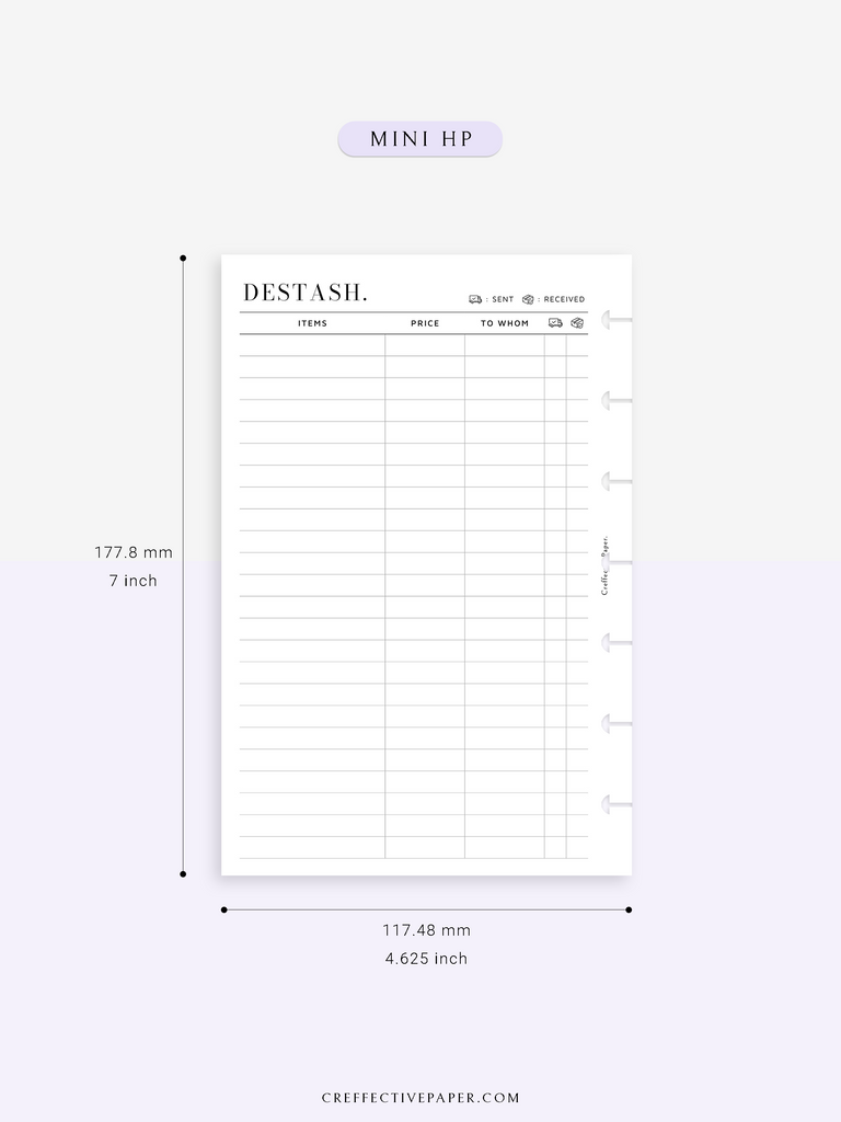 N132 | Destash List – CreffectivePaper