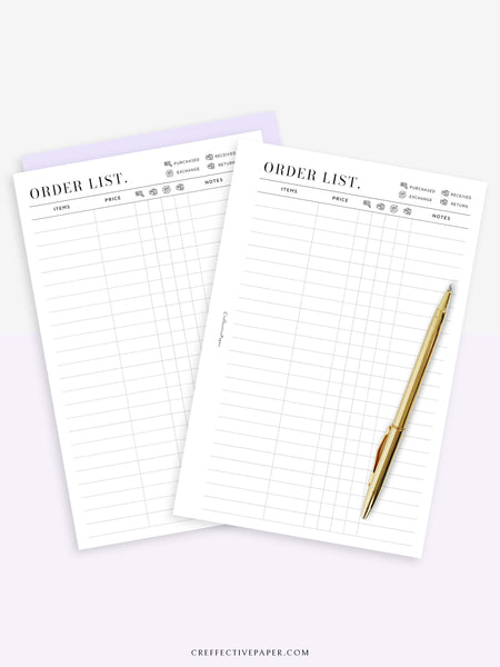 N125 | Order List, Online Shopping Tracker, Purchase History, Spending ...