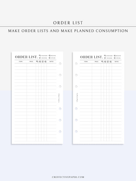 N125 | Order List, Online Shopping Tracker, Purchase History, Spending ...