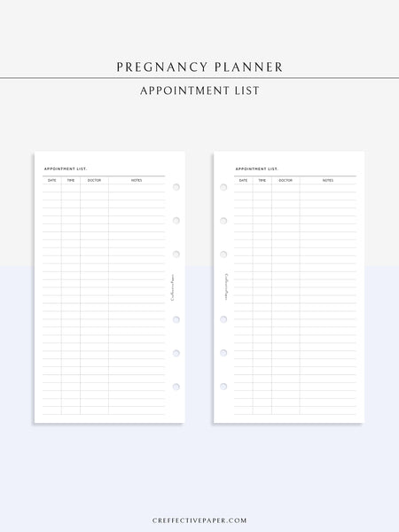 N128 | Pregnancy Planner Bundle – CreffectivePaper