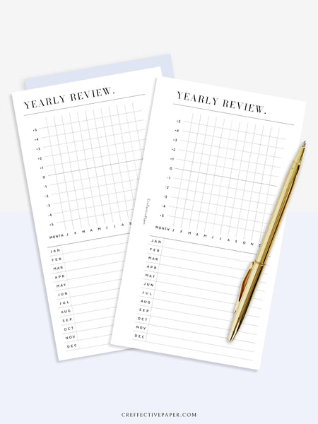 Y108 | Yearly Review, Year at a Glance, Yearly Overview – CreffectivePaper