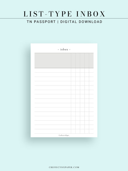 N116 | List-Type Inbox for Task, To-do, Project and Checklist ...