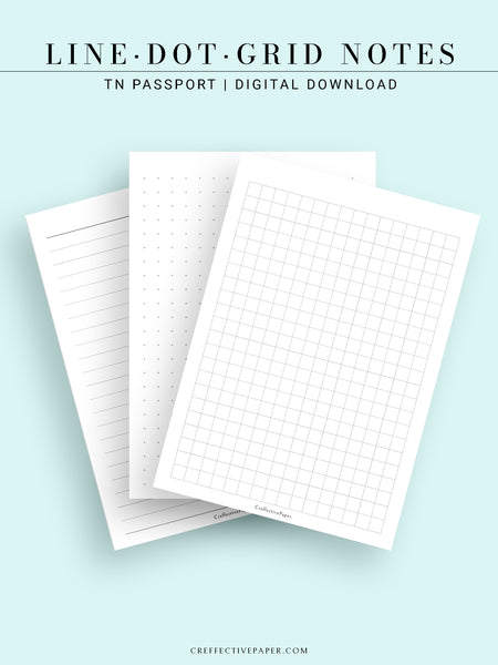 N101-3 | 5mm Line Dot Grid Notes – CreffectivePaper