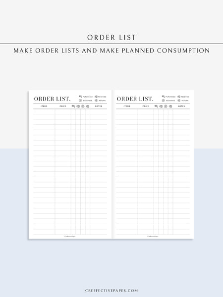 N125 | Order List, Online Shopping Tracker, Purchase History, Spending ...