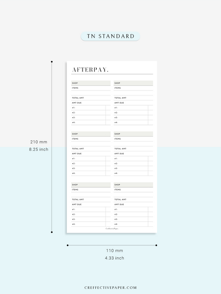 T131 | Afterpay Tracker – CreffectivePaper