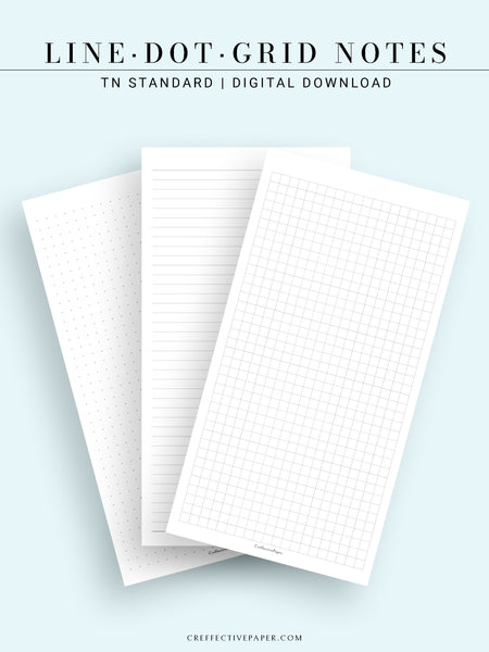 N101-3 | 5mm Line Dot Grid Notes – CreffectivePaper