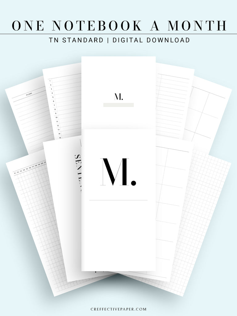 D120 | One Notebook A Month for Traveler's Notebook – CreffectivePaper
