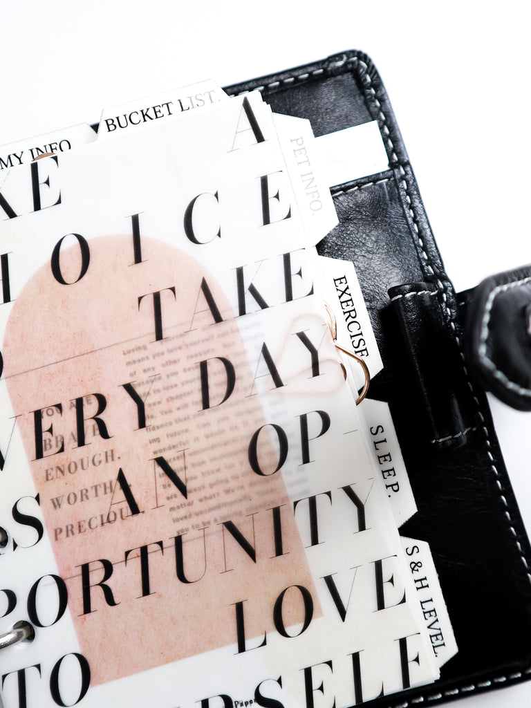 DA118 | Mini Editable Tabs, Printable Index – CreffectivePaper