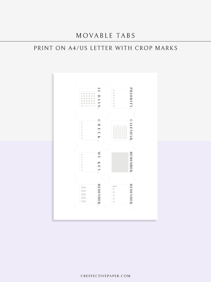 DA121 | 50x50 Movable Tabs & Notes – CreffectivePaper