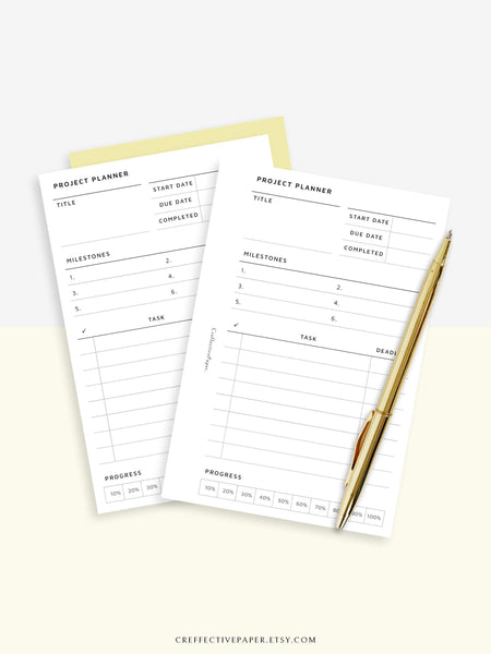 N106 | Project Planner Template – CreffectivePaper